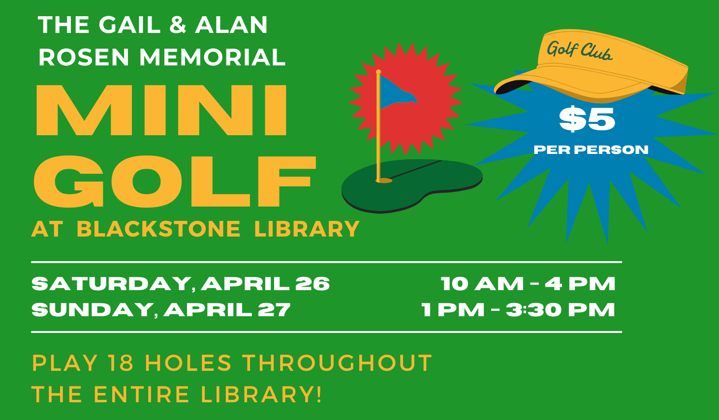 Mini Golf @ Blackstone 2026 - James Blackstone Library